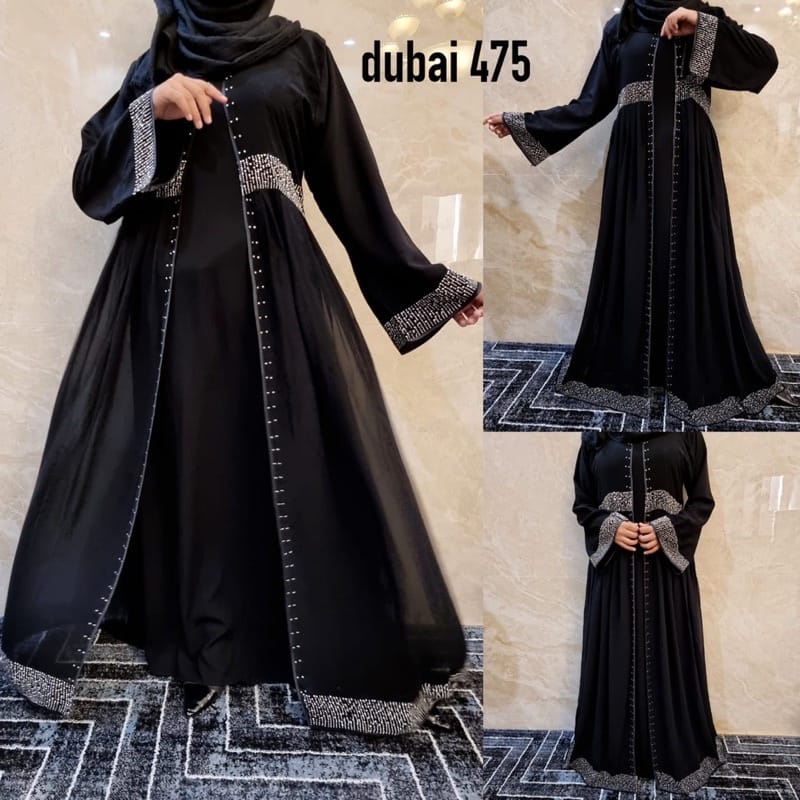 Jual Gamis Terbaru Abaya Hitam Jetblack Dubai 475 Abaya Turkey Dress ...