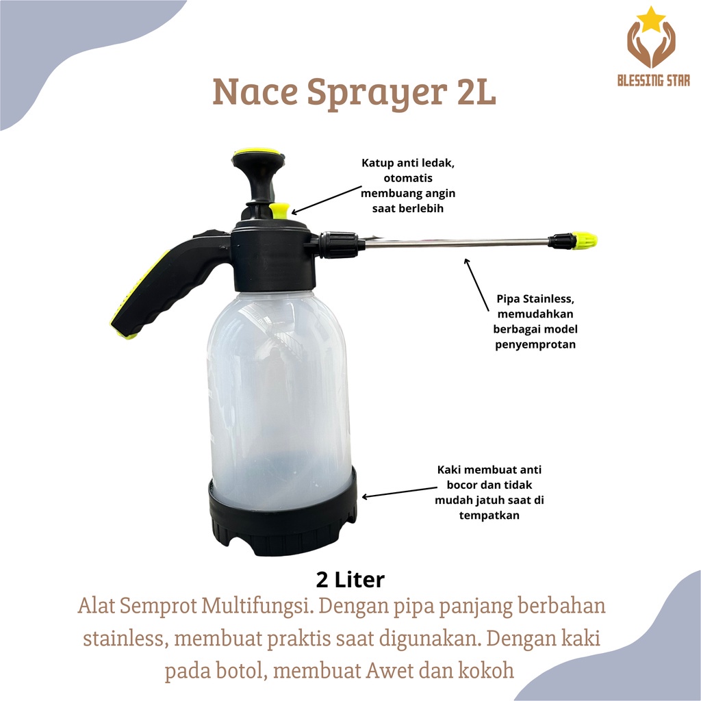 Jual Alat Semprotan pestisida 2 Liter Hand Sprayer tanaman spray ...