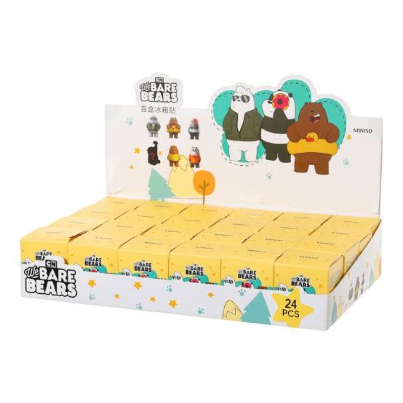 Jual We Bare Bears Collection Summer Series 3D Fridge Magnets Blind Box ...