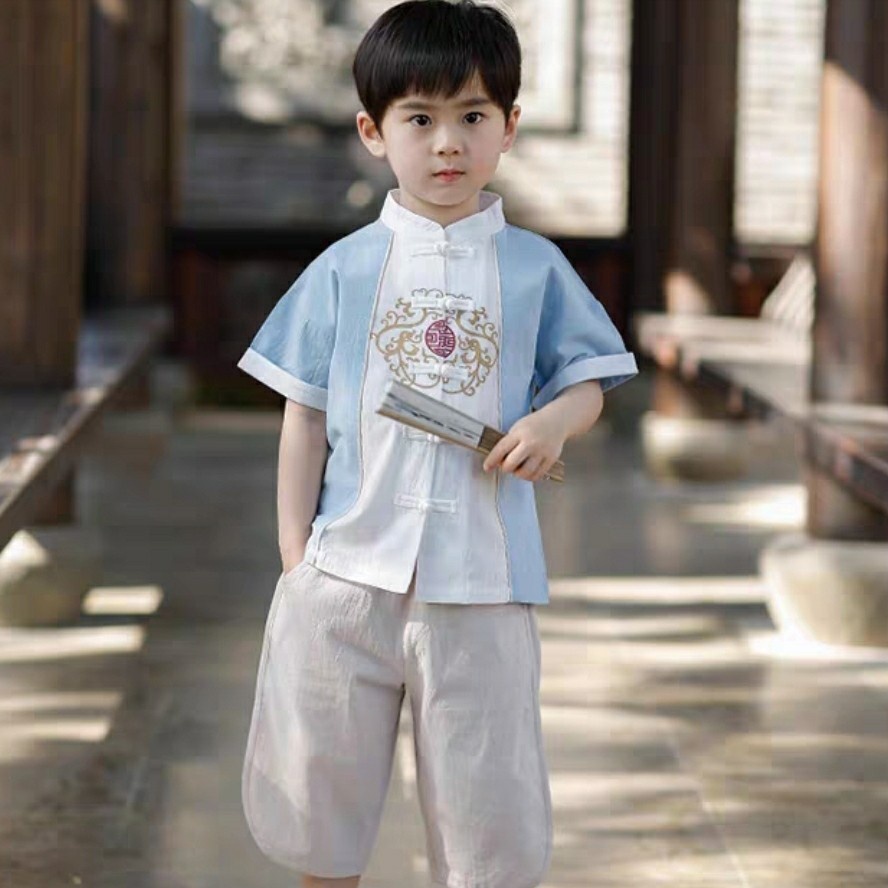 Jual Cheongsam Boy Set Dragon Baju Imlek anak laki Chinese New Year Set ...