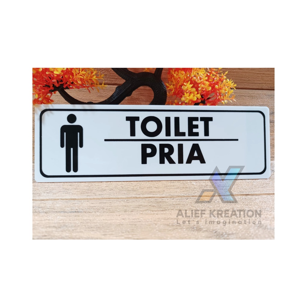 Jual AKRILIK TULISAN TOILET PRIA DAN WANITA | Shopee Indonesia