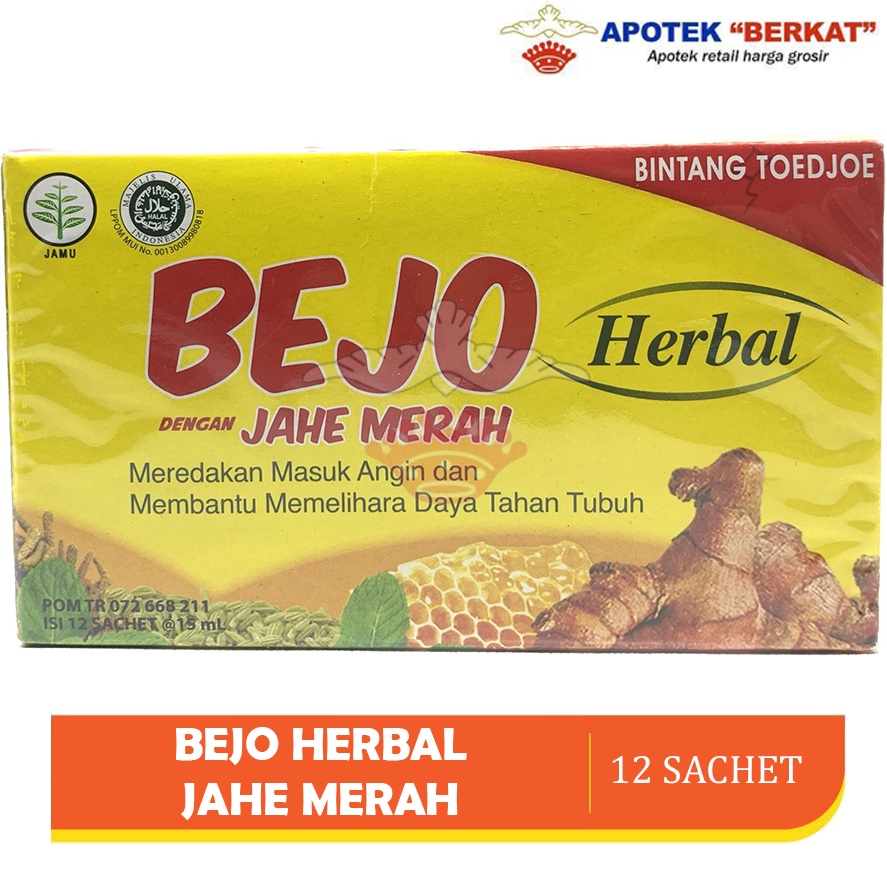 Jual Bejo Jahe Merah Sachet 1 Pack (12 Sachet) | Shopee Indonesia