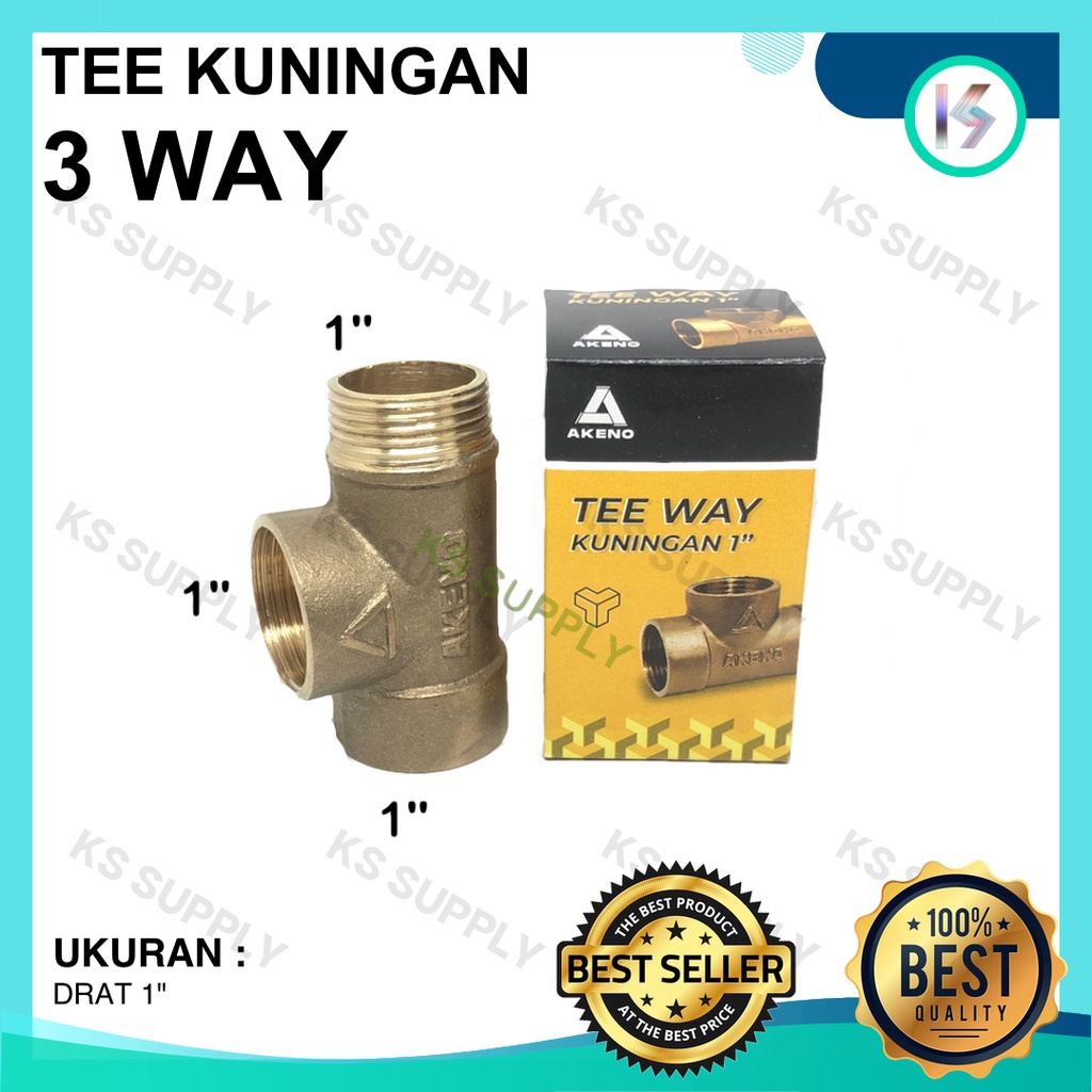 Jual TEE T JET PUMP 3 WAYS 1" KUNINGAN TEBAL SPARE PART POMPA AIR ...