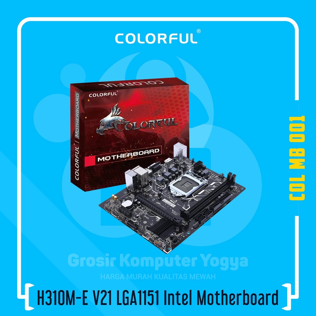 Jual Colorful H310M-E V21 DDR4 2666MHz Socket LGA1151 Intel Motherboard | Shopee Indonesia