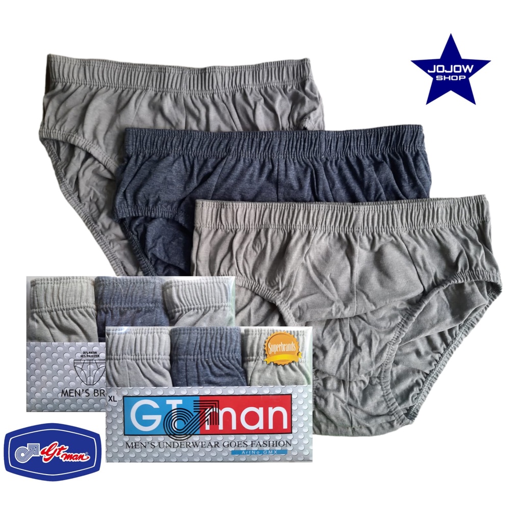 Jual Cd pria GT MAN GMX isi 3Pcs/Pack || Celana dalam pria GT MAN GMX ...