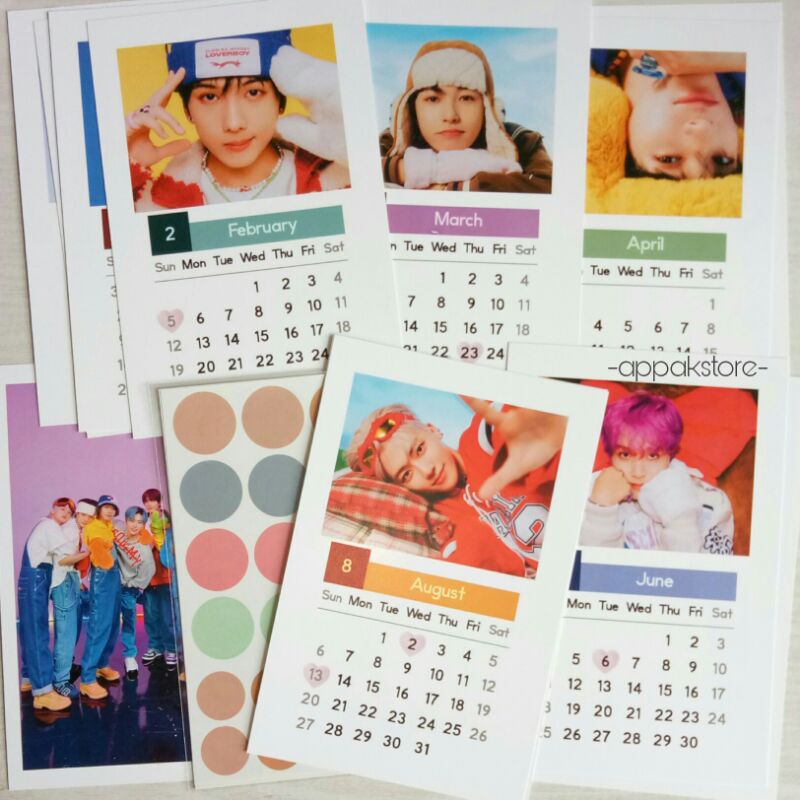 Jual 2023 Deco Wall Calendar Postcard kalender Kpop Stiker | Shopee ...