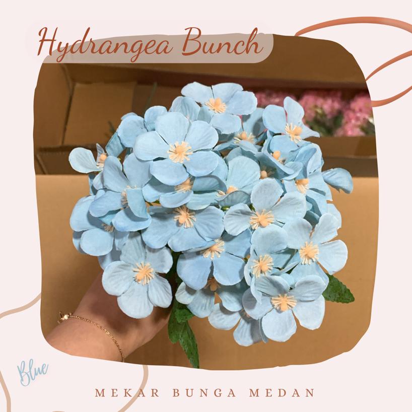 Jual (FR 177) - BUNGA ARTIFISIAL HYDRANGEA BUNCH Dekorasi Bunga ...