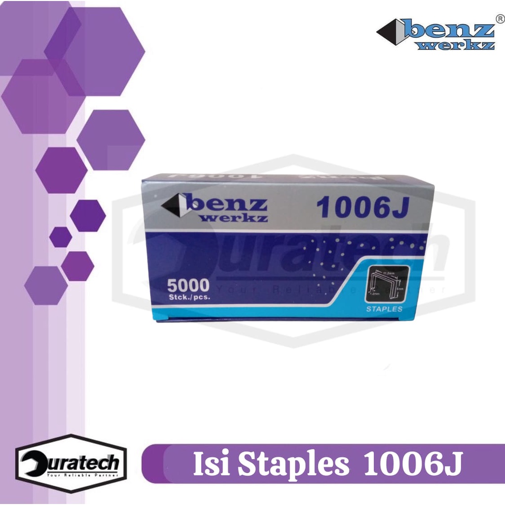 Jual Isi staples tembak 1006J / isi staples angin kompresor Benz Werkz ...
