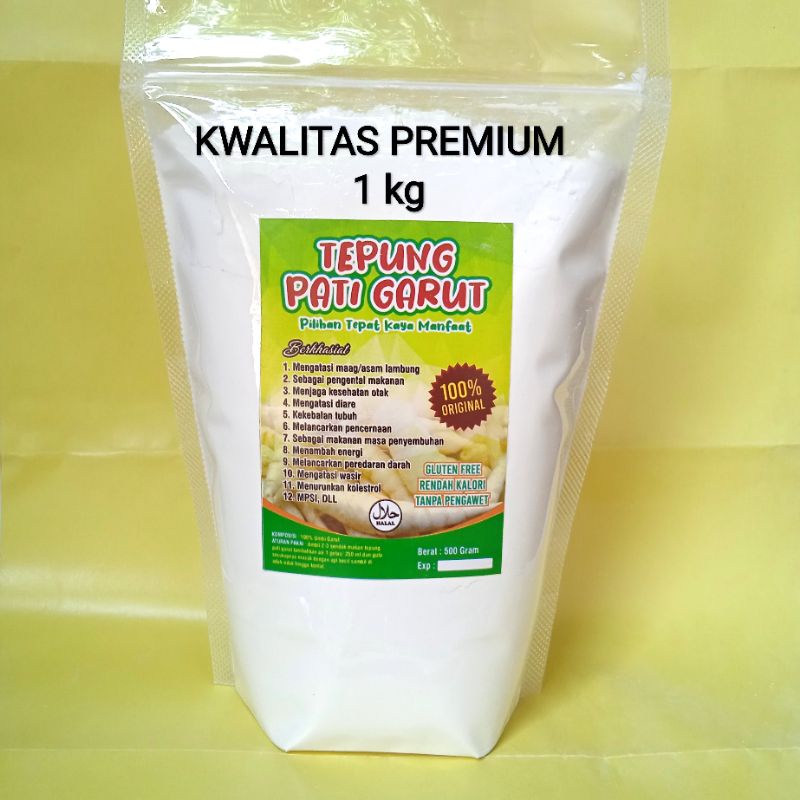 Jual Tepung Garut Pati Garut Original 1 Kg Obat Maag Asam Lambung ...