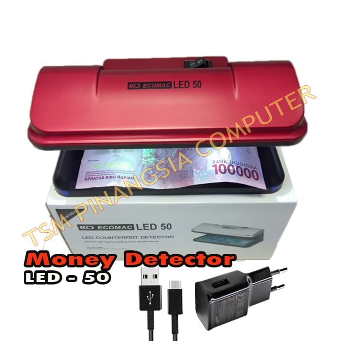 Jual Mesin Hitung Money Detector Ecomac Led-50 Mesin Deteksi Uang Palsu ...