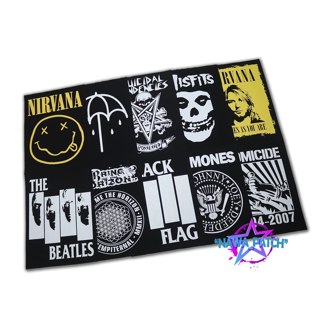 Jual backpatch sablon emblem sablon nirvana patch sablon patch iron ...