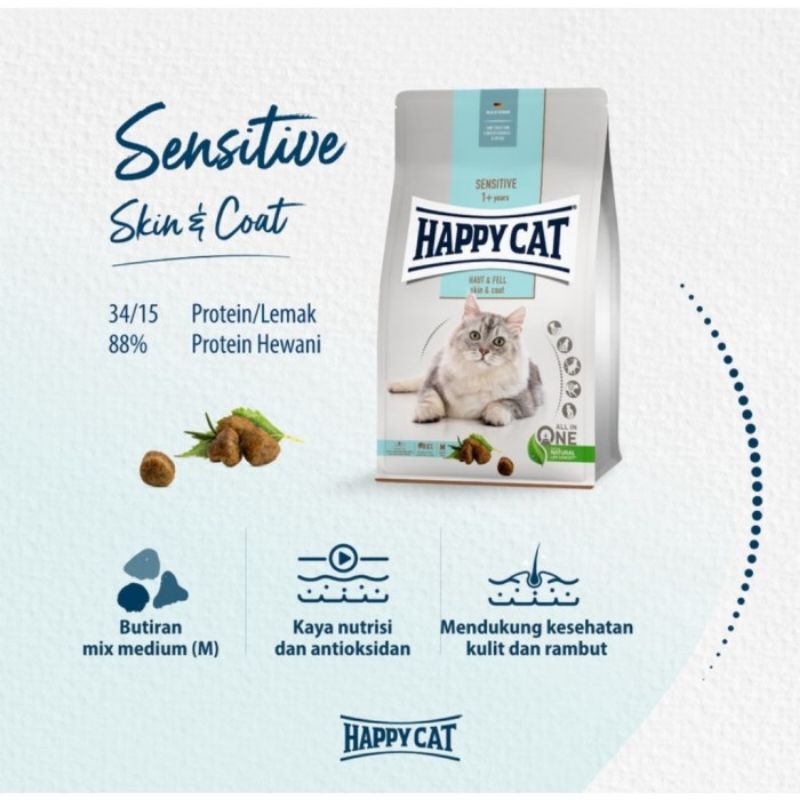 Jual happy cat skin and coat repack | Shopee Indonesia
