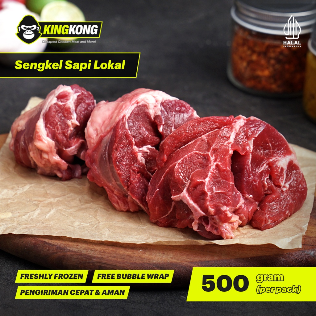 Jual Daging Sapi Sengkel Lokal Freshly Frozen 500 gram KingKong ...