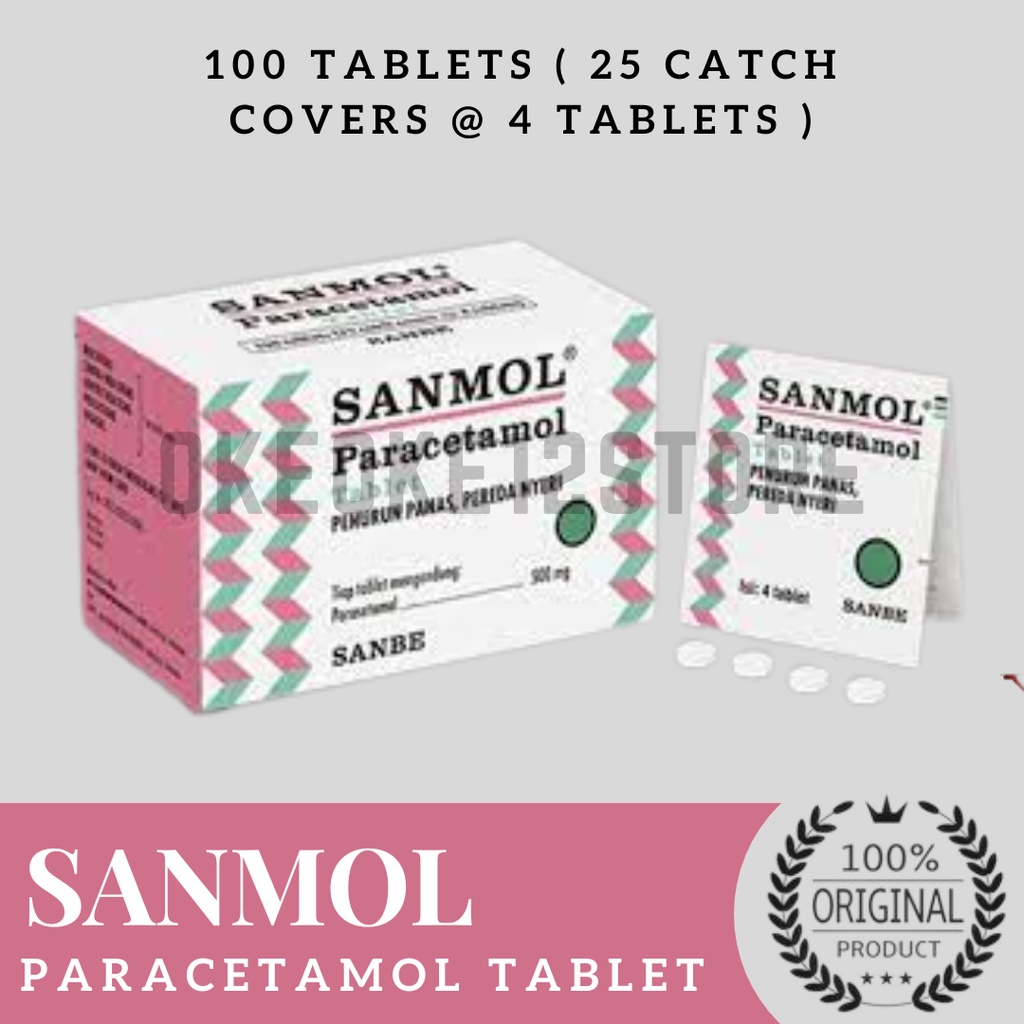 Jual sanmol paracettamol tablet ( 1 box ) | Shopee Indonesia