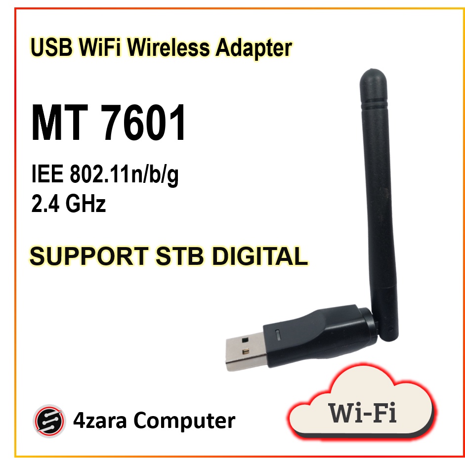 Jual USB WiFi 300Mbps ANTENA Wireless Adapter 802.11N 300Mbps USB STB MT7601 | Shopee Indonesia