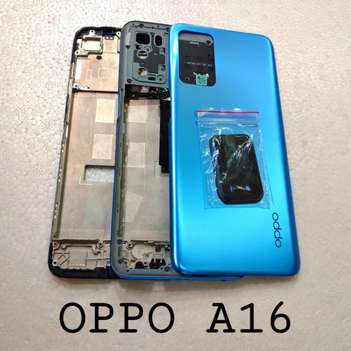 Jual Kesing Housing Casing fullset Oppo A16 freme + bezel + backdoor ...