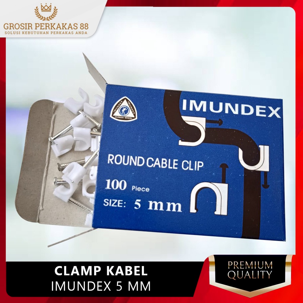 Jual Klem Kabel Listrik Clamp Imundex Putih | Shopee Indonesia