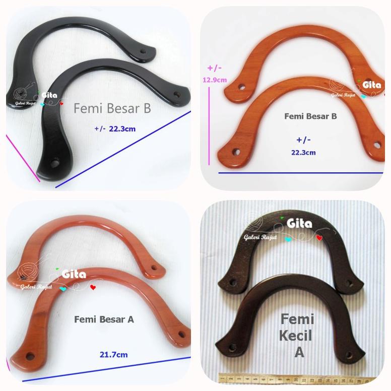 Jual PRODUK- KATALOG HANDLE TAS KAYU FEMI/GAGANG/TANGKAI TAS KAYU FEMI ...
