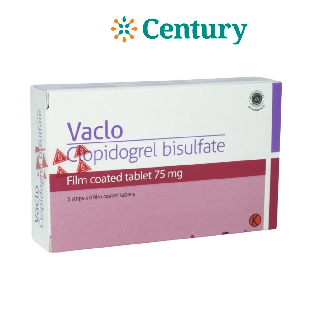Jual VACLO 75 MG 1 STRIP ISI 6 TAB/CLOPIDOGREL/OBAT JANTUNG | Shopee ...