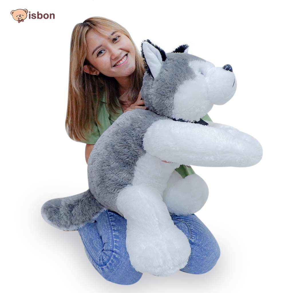 Jual Boneka Serigala Istana Boneka Ly Little Husky srigala jumbo 24 inc ...