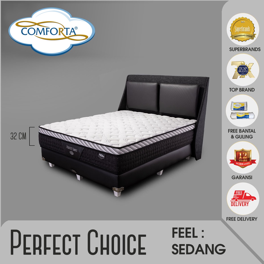 Jual COMFORTA Kasur Springbed Perfect Choice Fullset 90 x 200 | Shopee ...