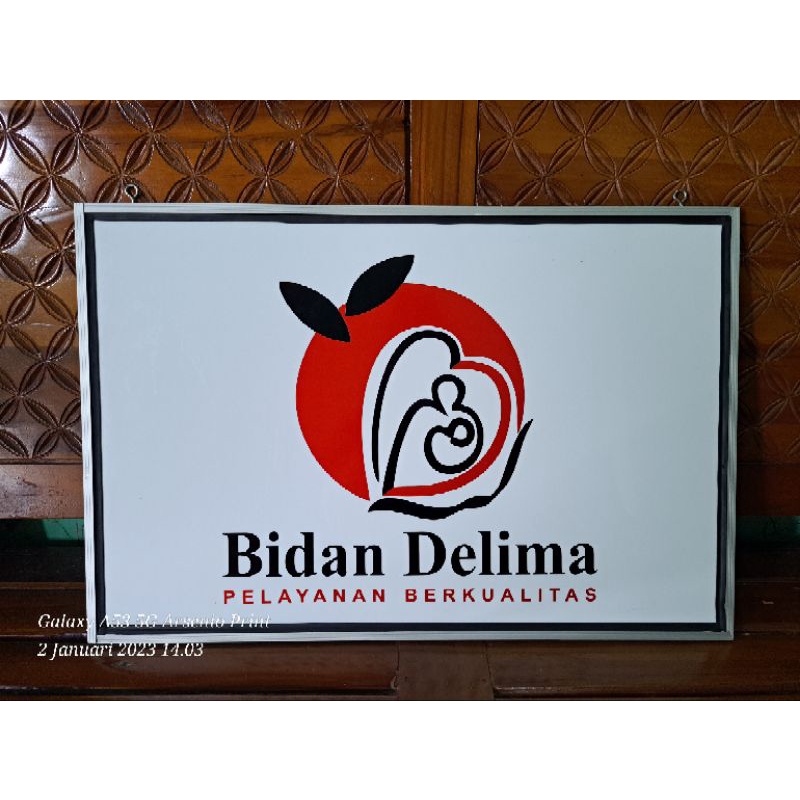Jual papan Plang akrilik Bidan Delima | Shopee Indonesia