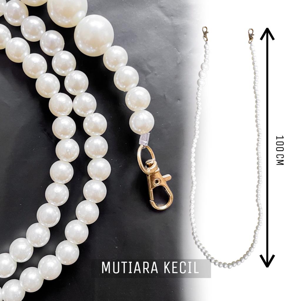 Jual Rantai Tas Mutiara / Rantai mutiara kecil / Tali tas mutiara ...