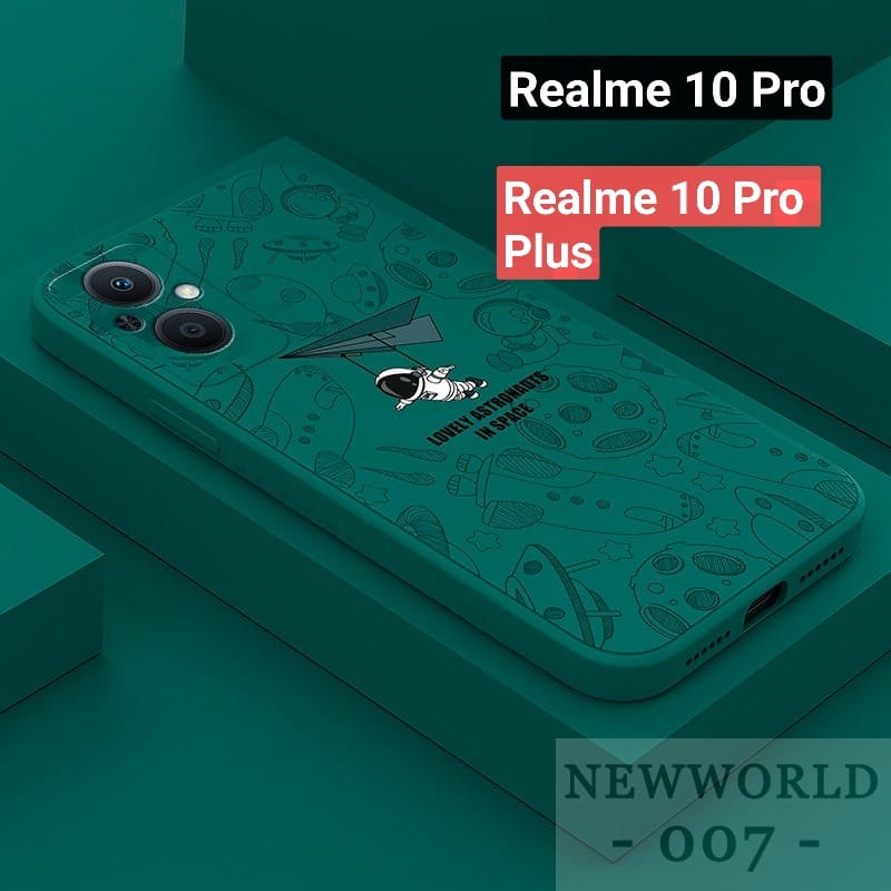 Jual Casing Realme 10 Pro Plus 5G Terbaru Silikon Motif Nasa Lucky Tali ...