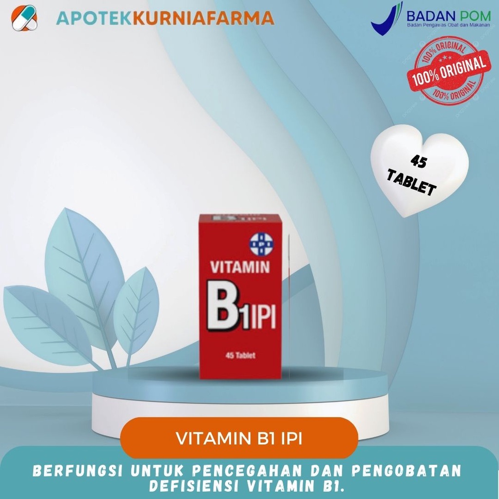 Jual VITAMIN B1 IPI (isi 45 tablet) | Shopee Indonesia