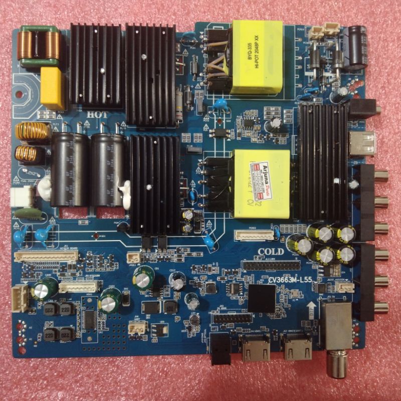 Jual Motherboard tv Pld 43BV1558 Mobo tv polytron Pld 43Bv1558 | Shopee ...