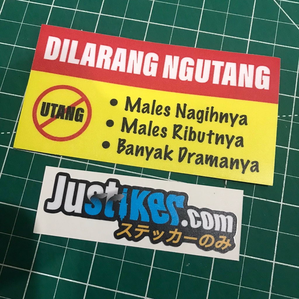 Jual Sticker Dilarang Ngutang, Sticker Warung Dilarang Utang | Shopee ...
