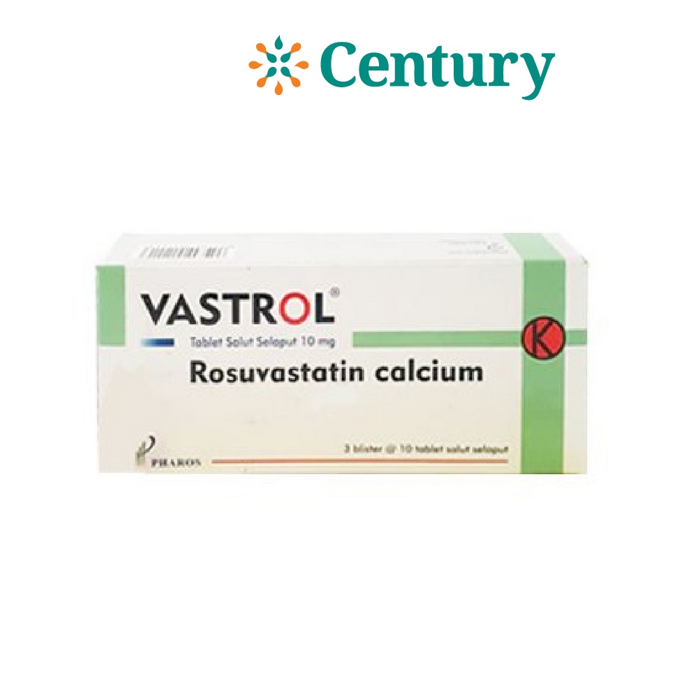 Jual VASTROL 1 STRIP 10 TABLET / ROSUVASTATIN CALCIUM 10 MG / JANTUNG ...