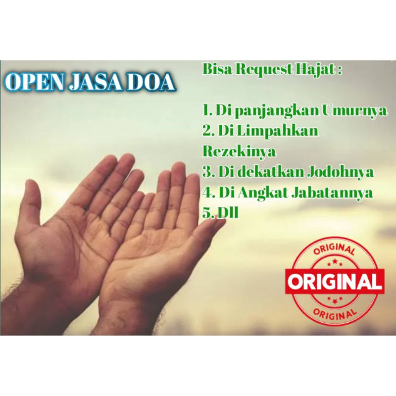 Jual Open Jasa Doa | Shopee Indonesia