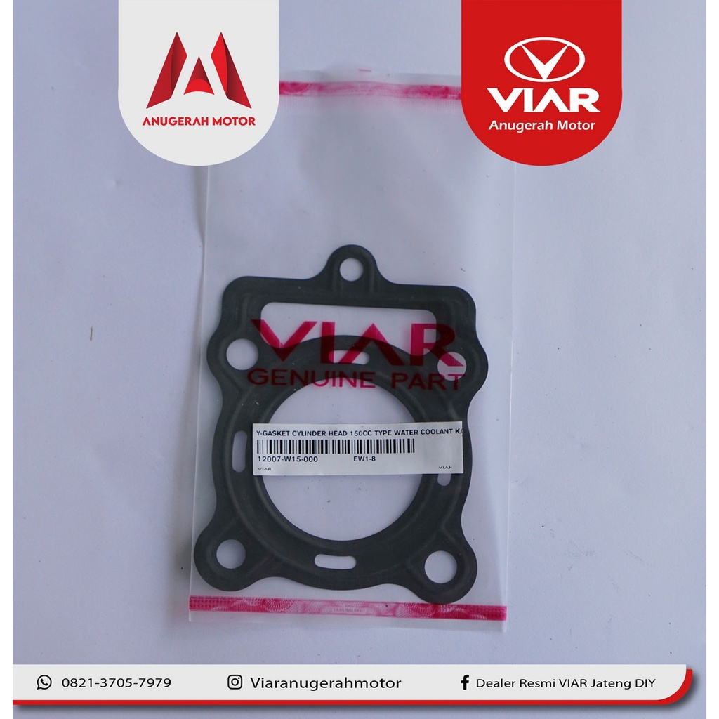 Jual Gasket Cylinder Head Viar Karya 150cc 200cc Original / Paking Head Deksel Seng Top Viar ...
