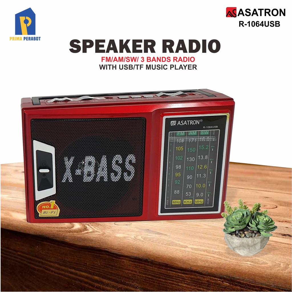 Jual Radio Portable Model Jadul Vintage Asatron R 1064 USB | Shopee ...