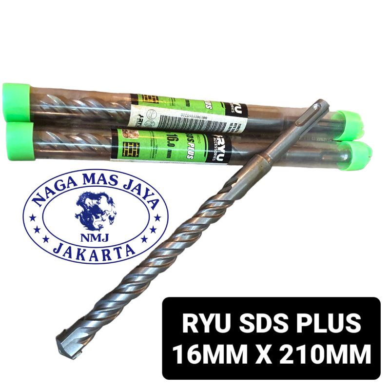 Jual RYU MATA BOR BETON TEMBOK SDS PLUS 16MM X 210MM / MATABOR BETON ...