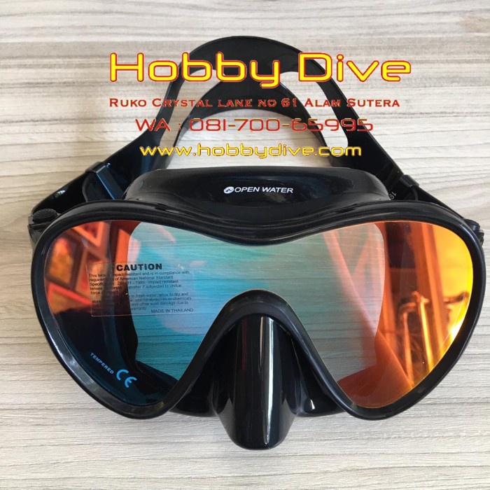 Jual OPEN WATER Mask Revo Frameless Mirror Scuba Diving AL-MK07 ...
