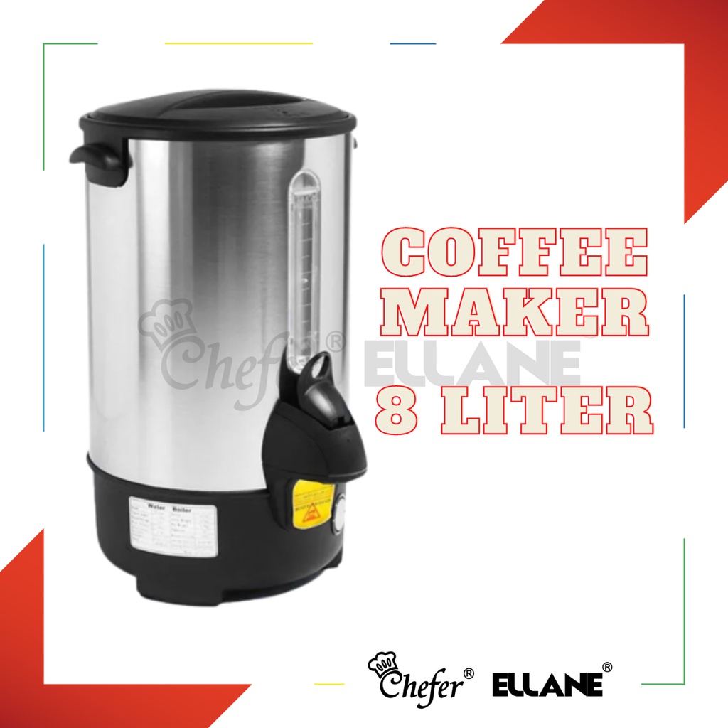 Jual ELECTRIC COFFEE MAKER WITH FILTER 8 LITER | Shopee Indonesia