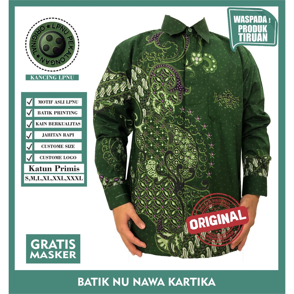 Jual Kemeja Nawakartika Batik NU Terbaru Kemeja Batik NU Nawakartika ...