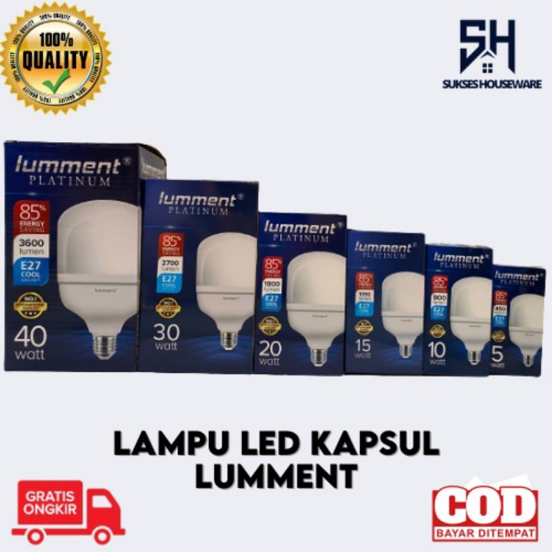 Jual Led lumment platinum kapsul T bulb murah terang | Shopee Indonesia