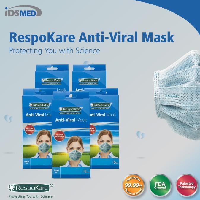 Jual Promo BUNDLING SET 5 PAK - RESPOKARE Anti-viral Mask - Adult - Isi ...
