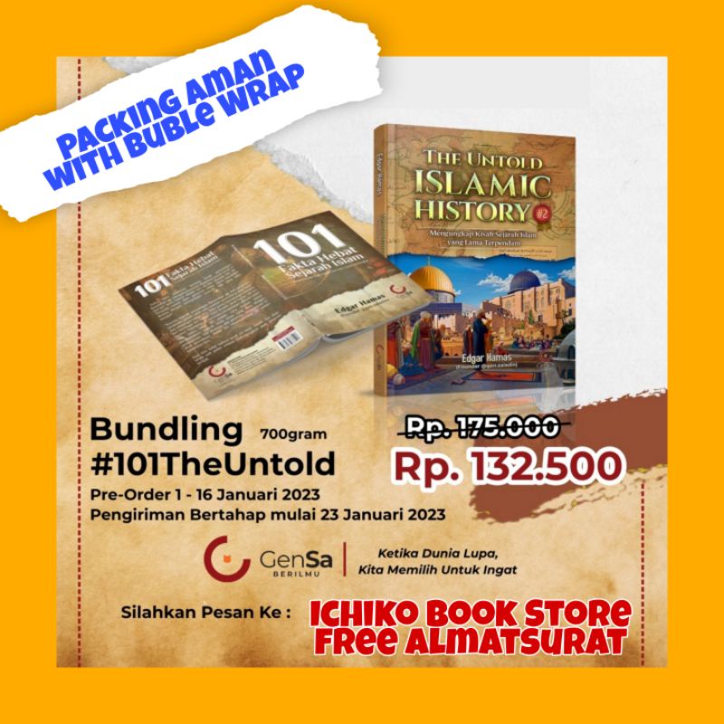 Jual PAKET THE UNTOLD ISLAMIC HISTORY JILID 2 + Buku Saku 101 Fakta ...