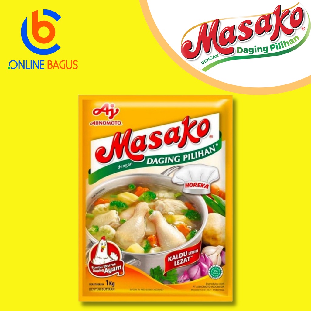 Jual Masako Ayam / Sapi Bumbu Kaldu Penyedap Rasa Kemasan 1kg | Shopee ...
