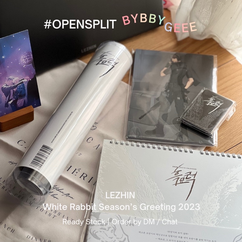 Jual [ READY STOCK ] LEZHIN Season Greeting White Rabbit 흑묘력 2022 | # ...