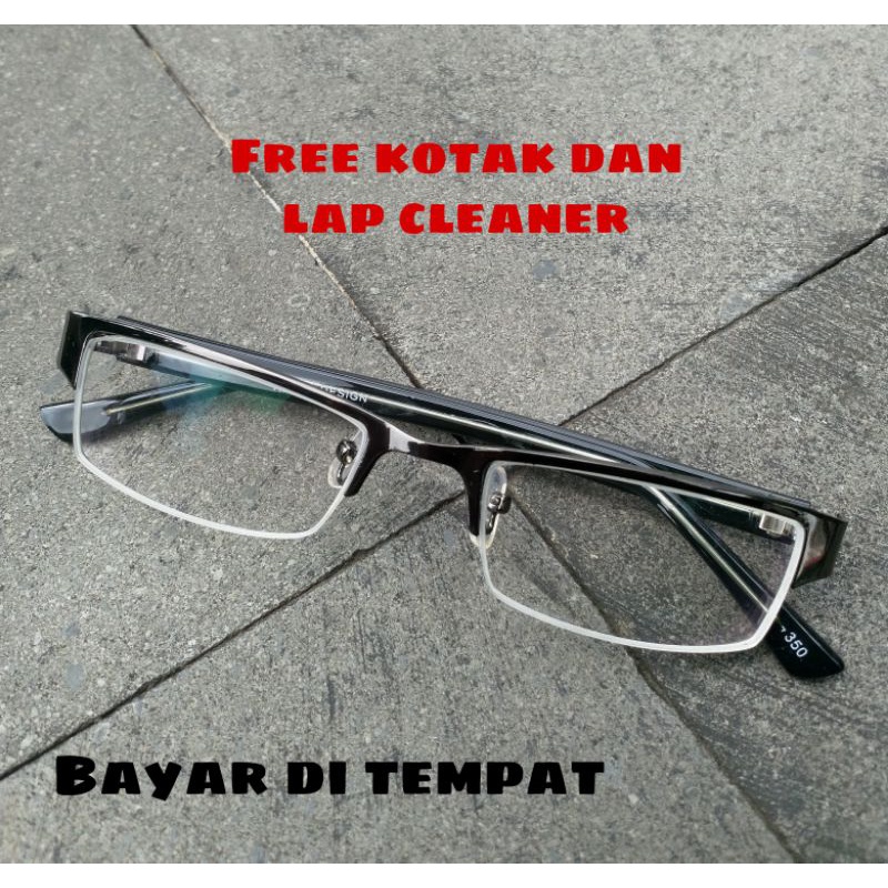 Jual Kacamata Baca Lensa Plus Super Fokus Frame Gantung Half Frame ...