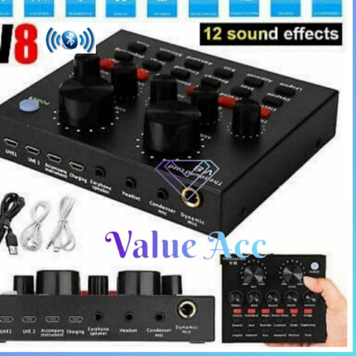Jual Harga Murah Sound Card V8 Bluetooth sound card V8 Singing Live ...