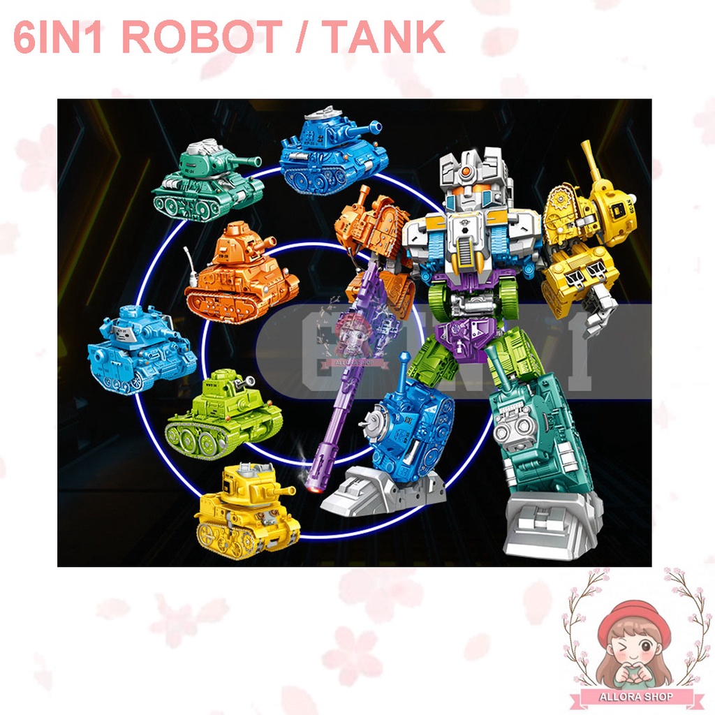 Jual 6in1 Robot Tank mainan Anak Cowok ~ Allora Shop | Shopee Indonesia