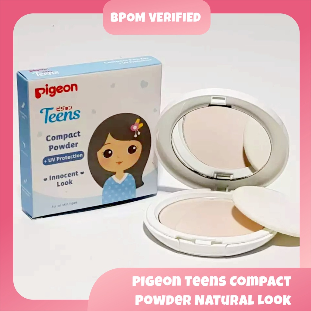 Jual Pigeon Teens Compact Powder Natural Look Bedak Remaja dan Refill ...