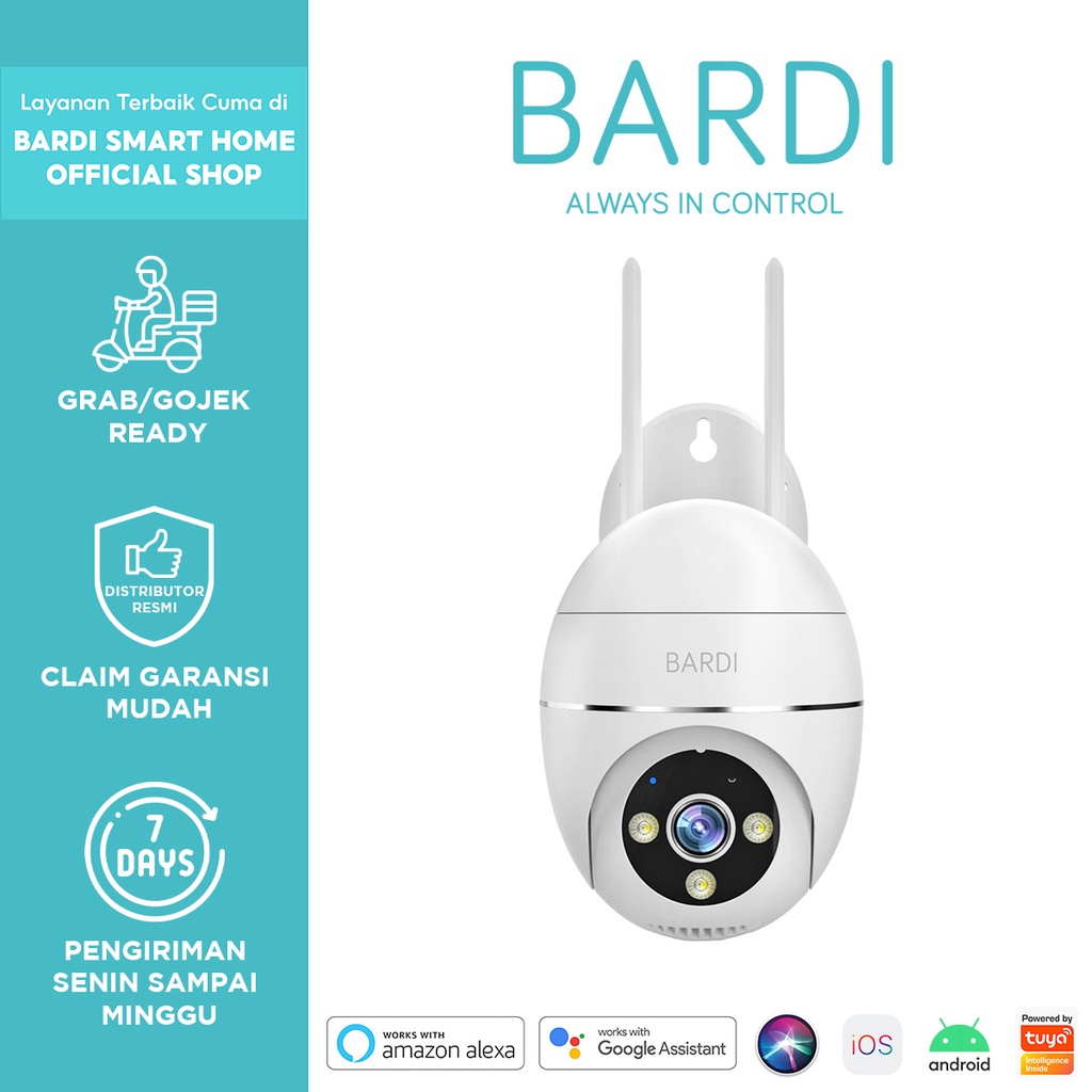 Jual BARDI Smart IP Camera Outdoor PTZ ( Lite Version ) + Micro SD | Shopee Indonesia