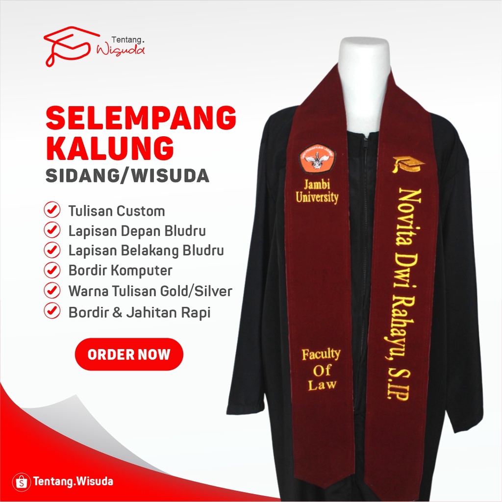 Jual SELEMPANG KALUNG LAPIS BELAKANG BLUDRU | Shopee Indonesia